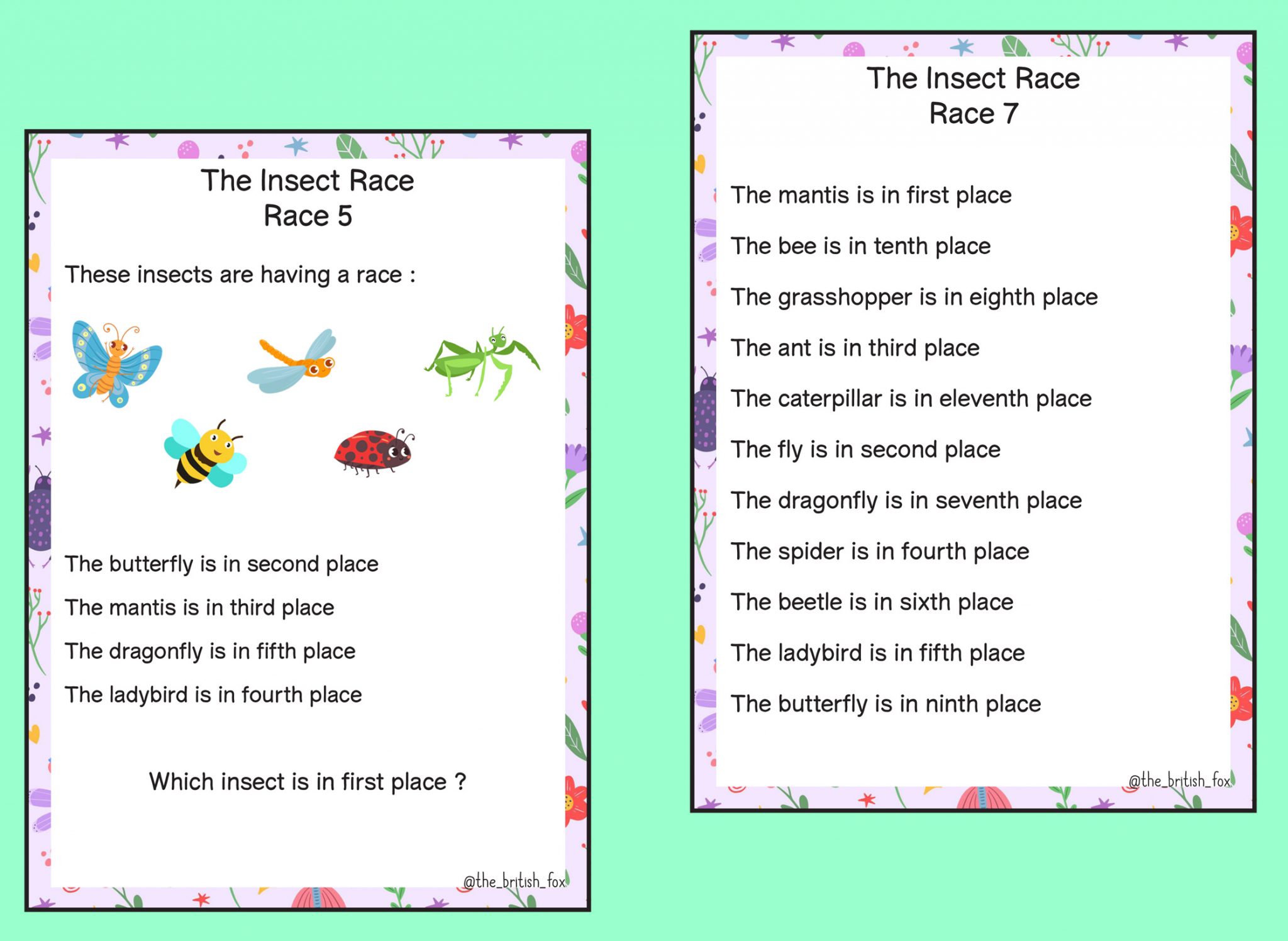 Insects - The insect race - The British Fox