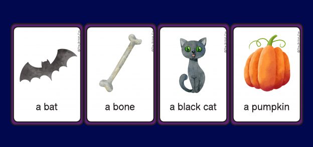 Boo ! - Halloween flashcards, 24 spooky words ! - The British Fox